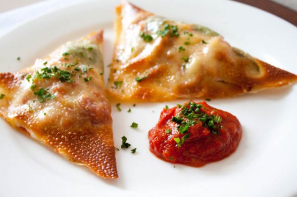 Baked Chicken Parmesan Wraps