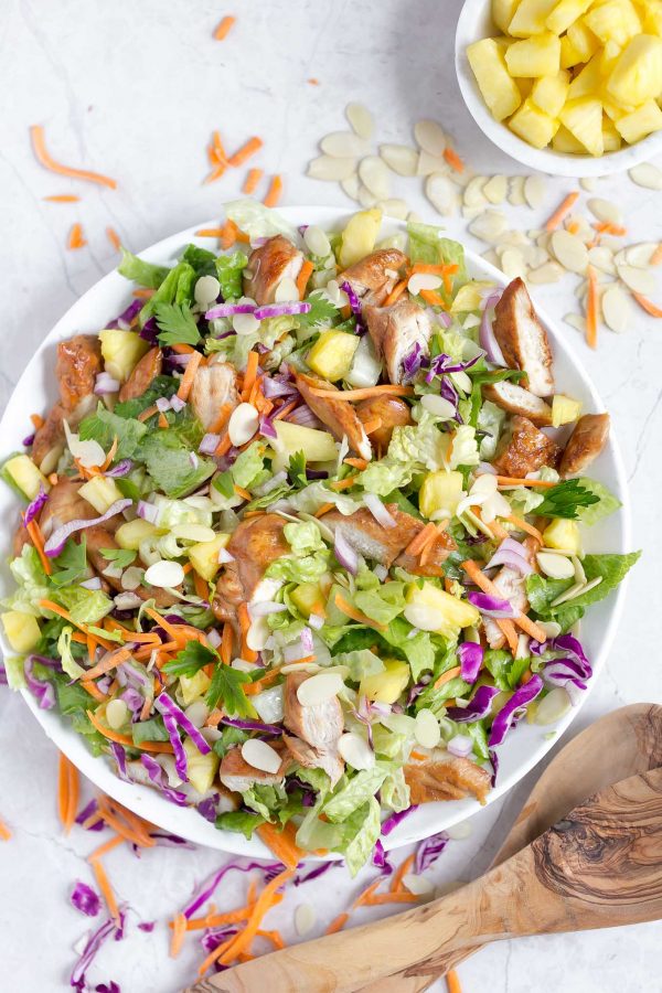 Hawaiian Salad with Pineapple Chicken