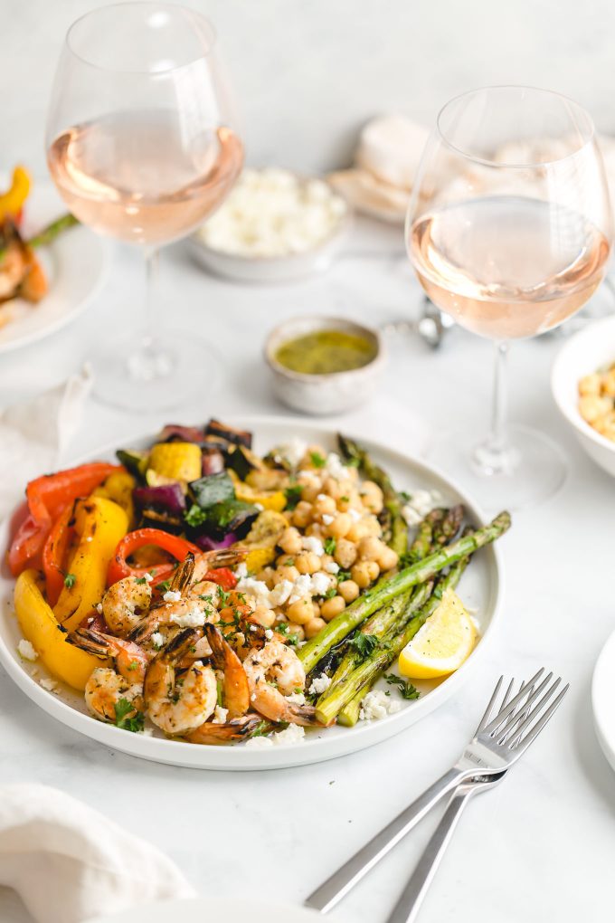 Mediterranean Marinated Grilled Shrimp and Vegetables (and the Perfect ...