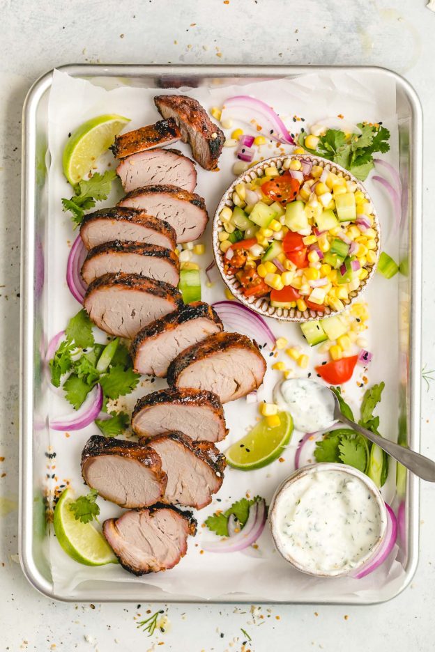 Grilled Pork Tenderloin with BBQ Dry Rub - Andie Mitchell