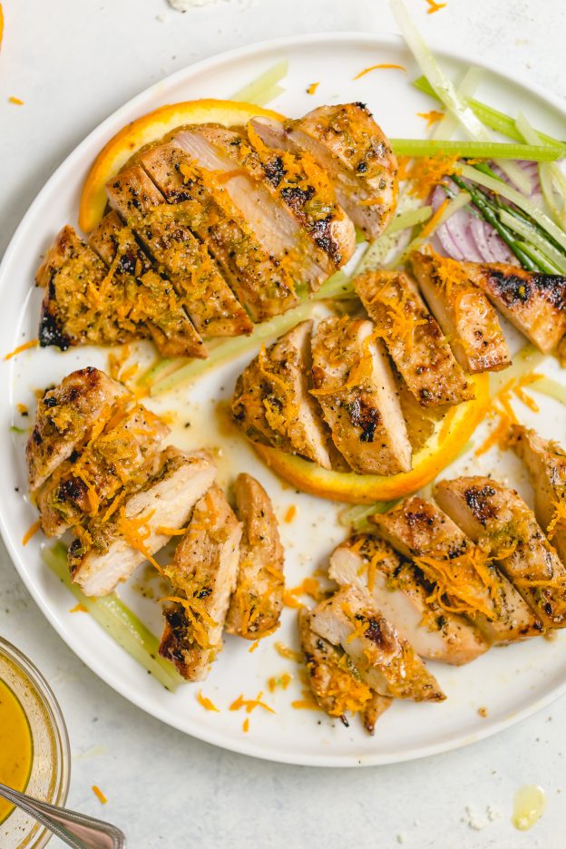 Orange Ginger Marinated Grilled Chicken - Andie Mitchell